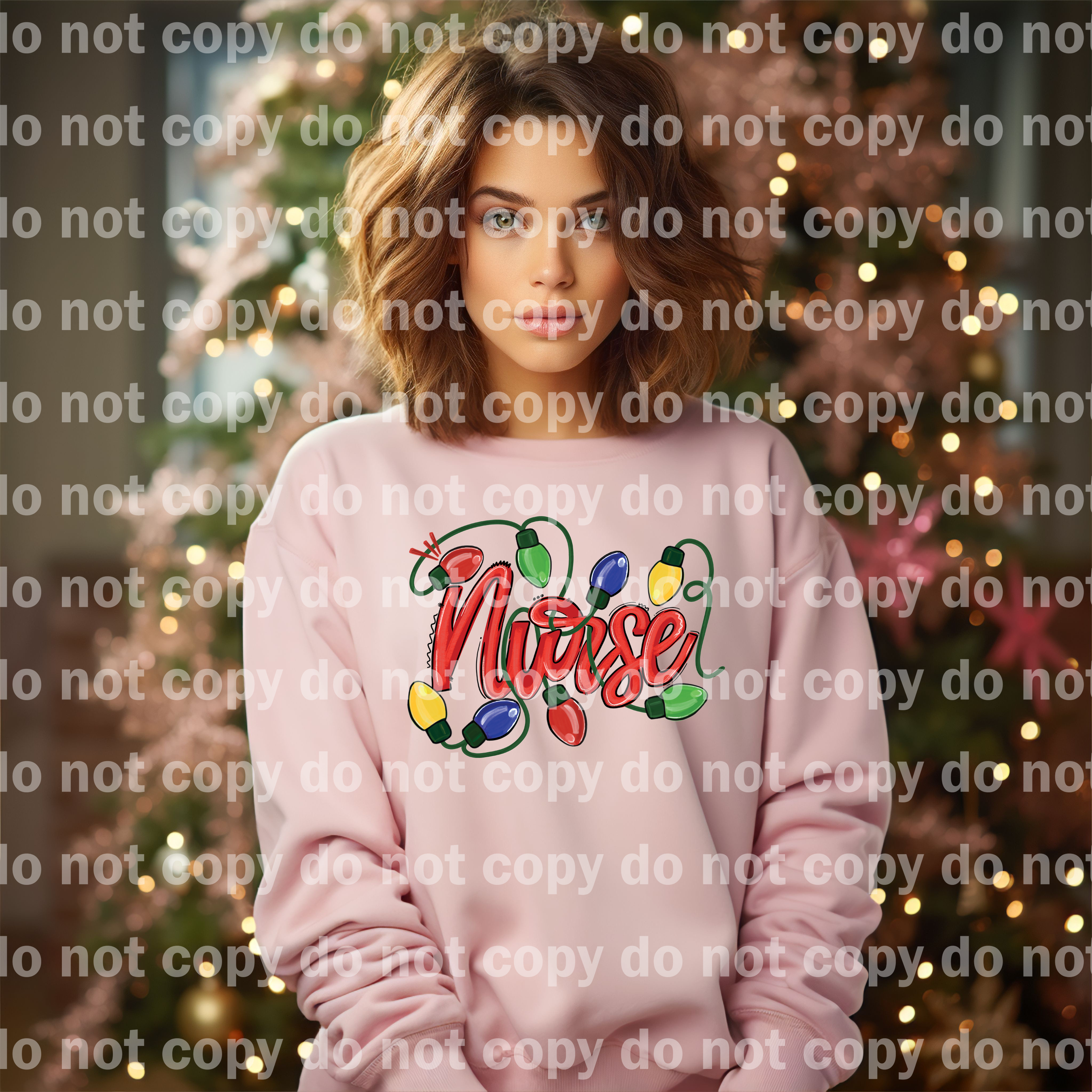 Christmas Lights Nurse Dream Print or Sublimation Print – Puttin on the ...
