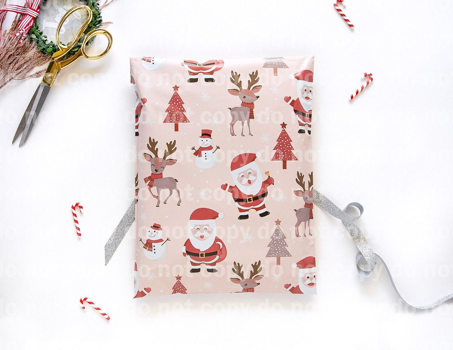 Santa Print Christmas Poly Mailer 14x17 – Puttin on the Printz