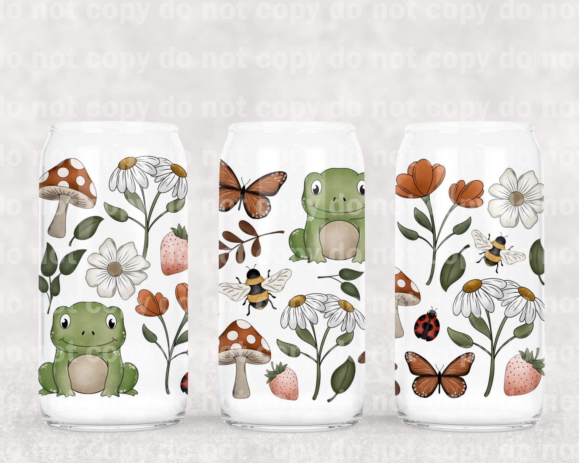 Cottage Core Frog 16oz Cup Wrap – Puttin on the Printz