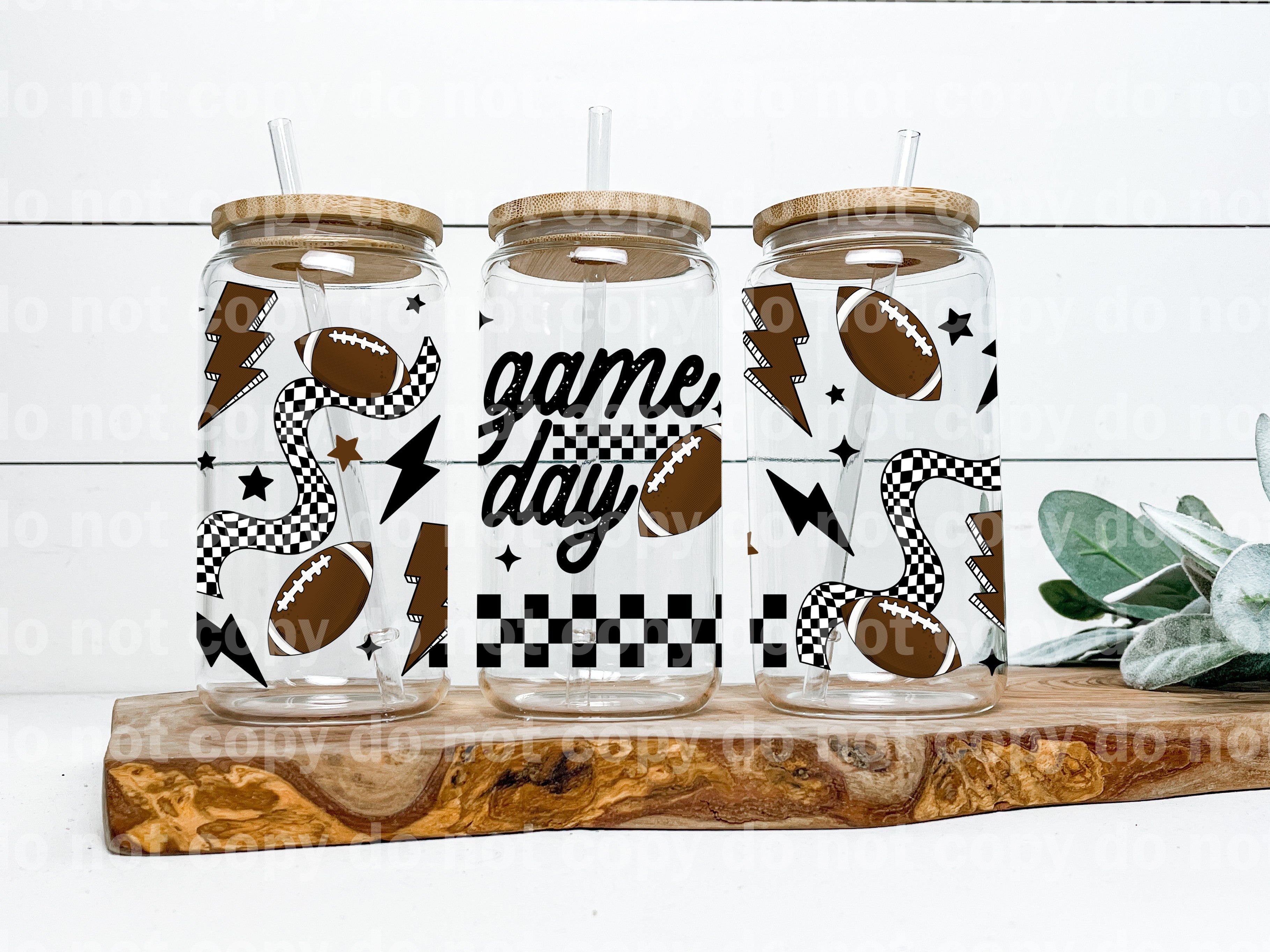 Game Day Football 16oz Cup Wrap – Puttin on the Printz