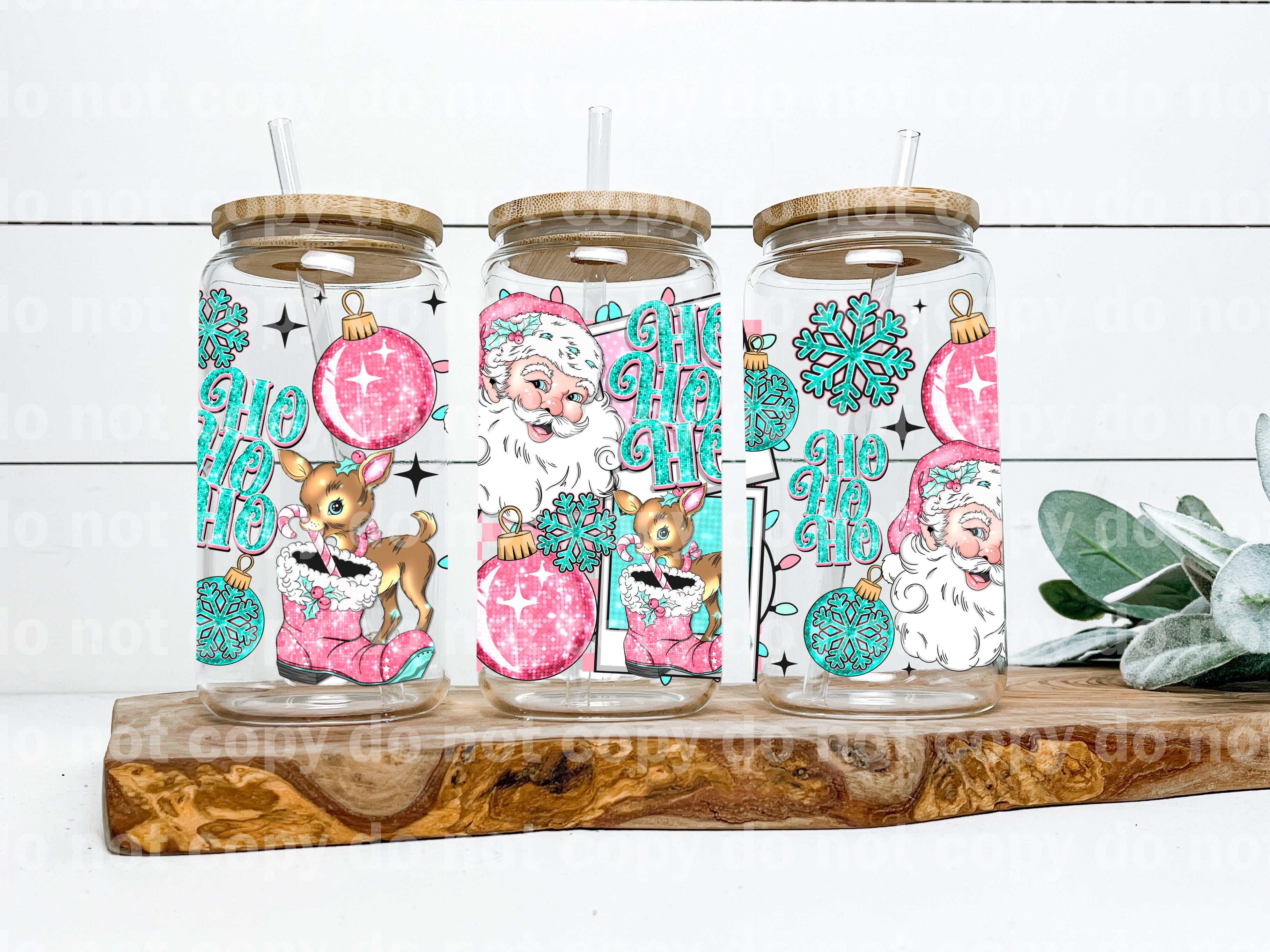 Hohoho Santa Pink 16oz Cup Wrap – Puttin on the Printz