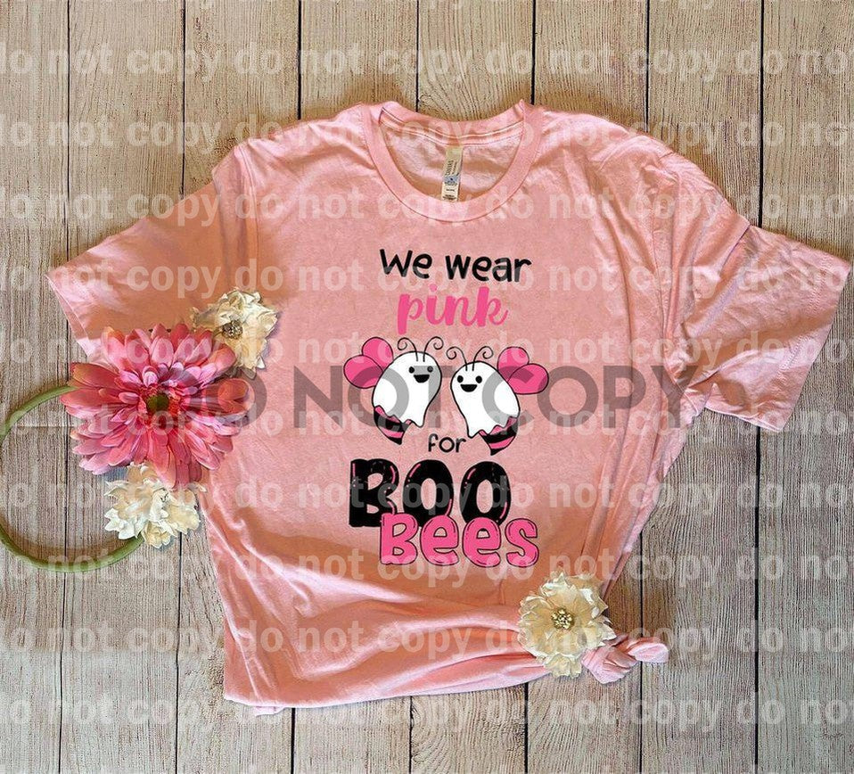 We wear pink for Boo Bees October breast cancer awareness pink ribbon ...