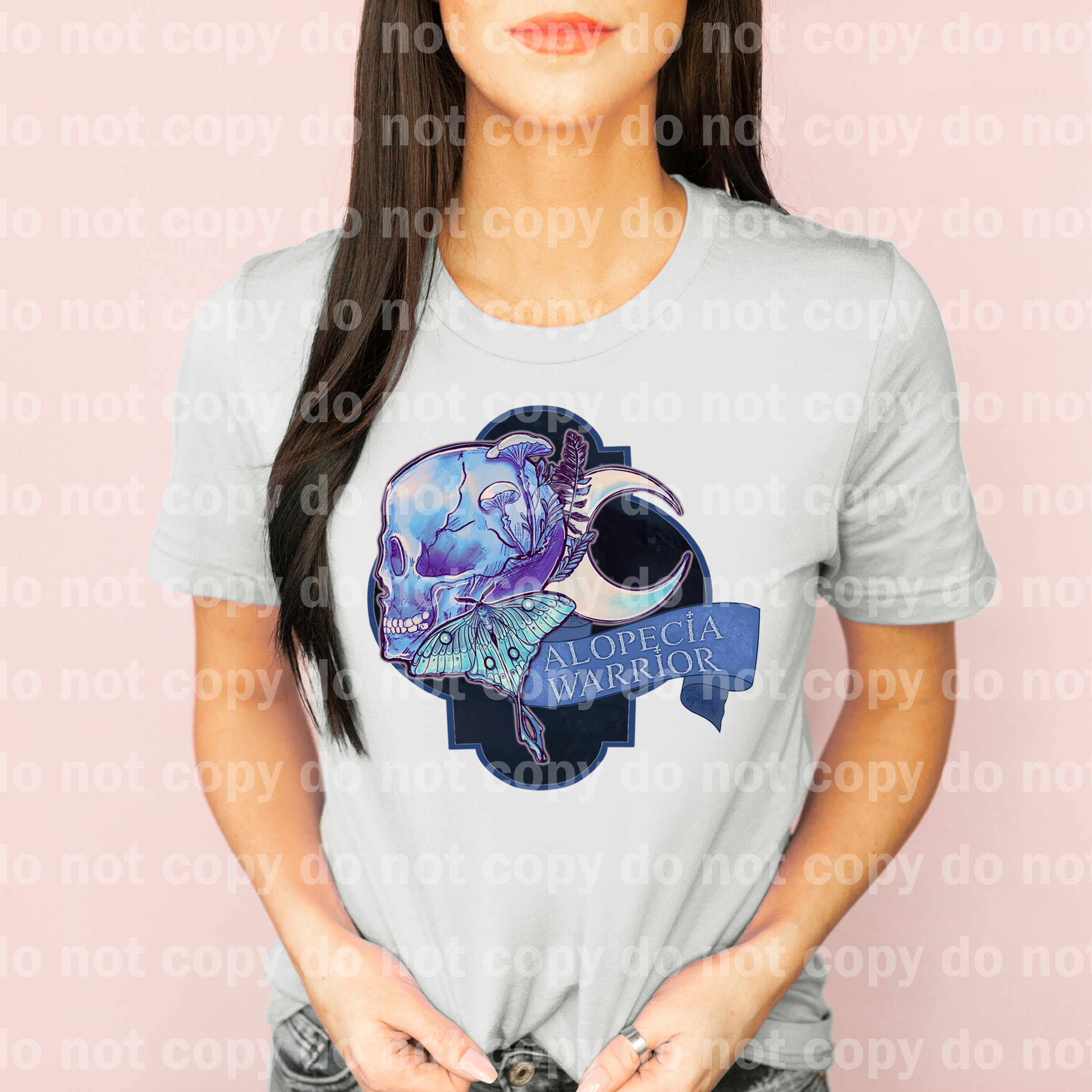 Alopecia Warrior Skull Moon Moth Emblem – Puttin on the Printz