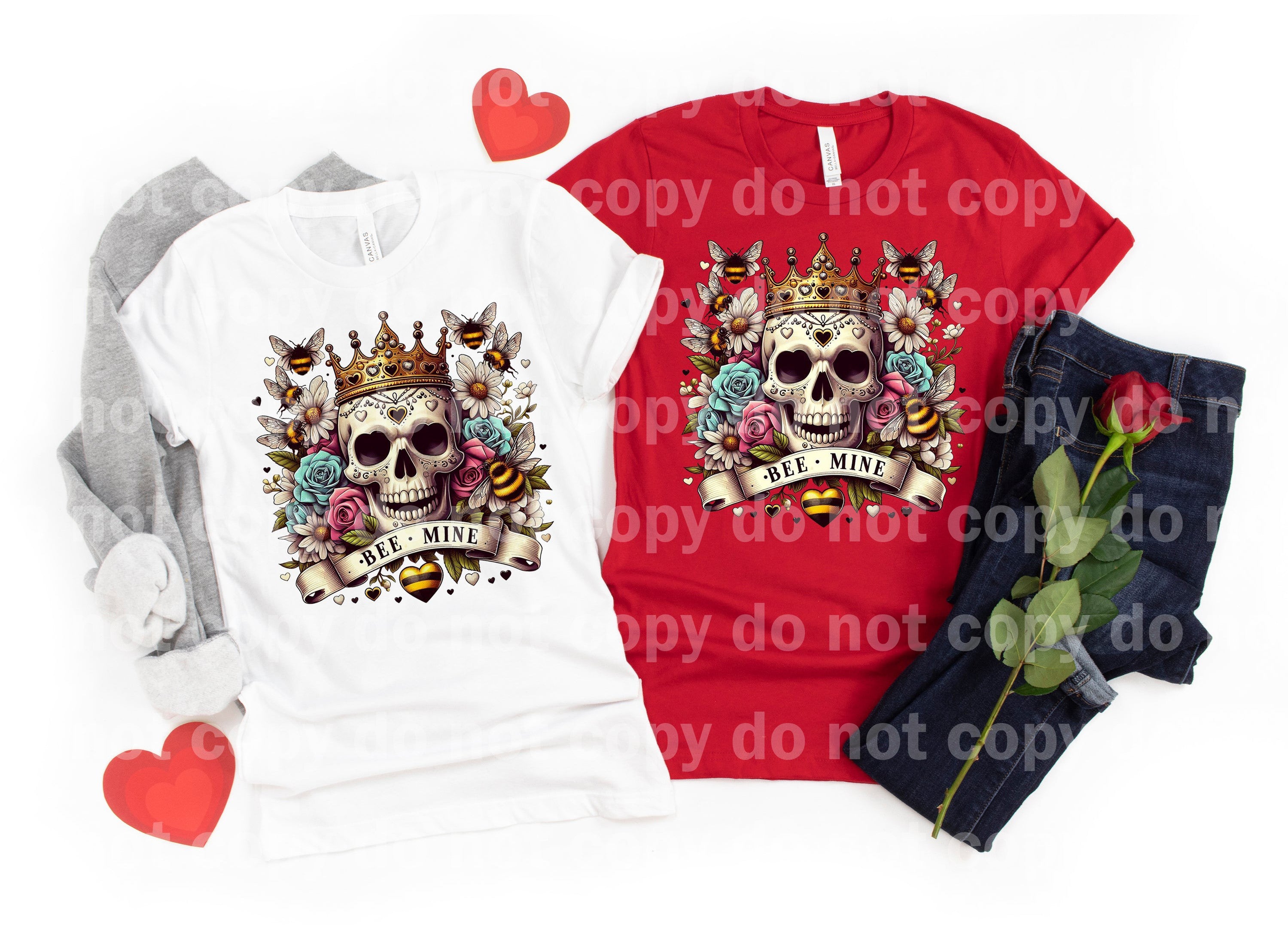 Bee Mine Skull Flower Crown Dream Print or Sublimation Print – Puttin ...