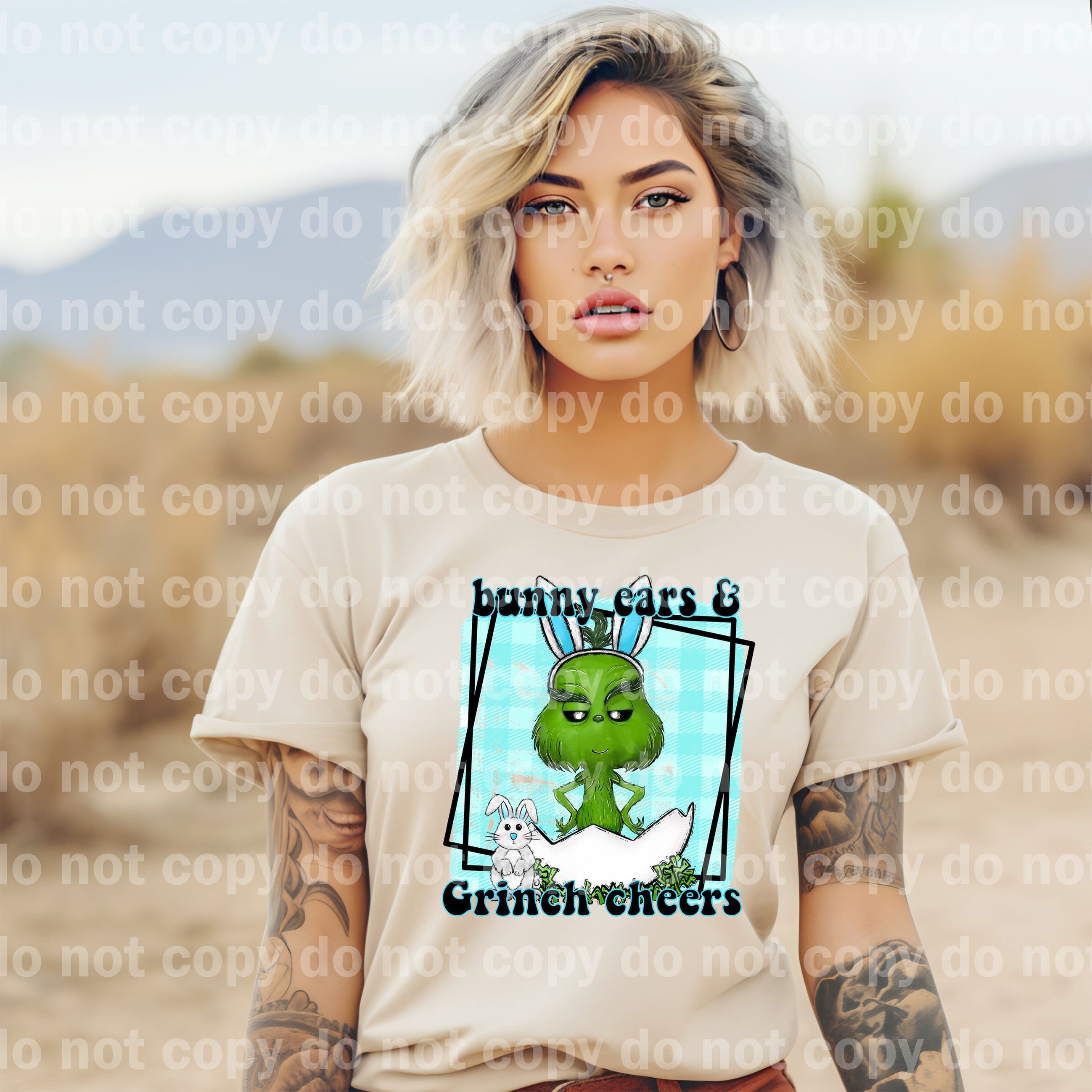 Bunny Ears And Green Guy Cheers Dream Print or Sublimation Print ...