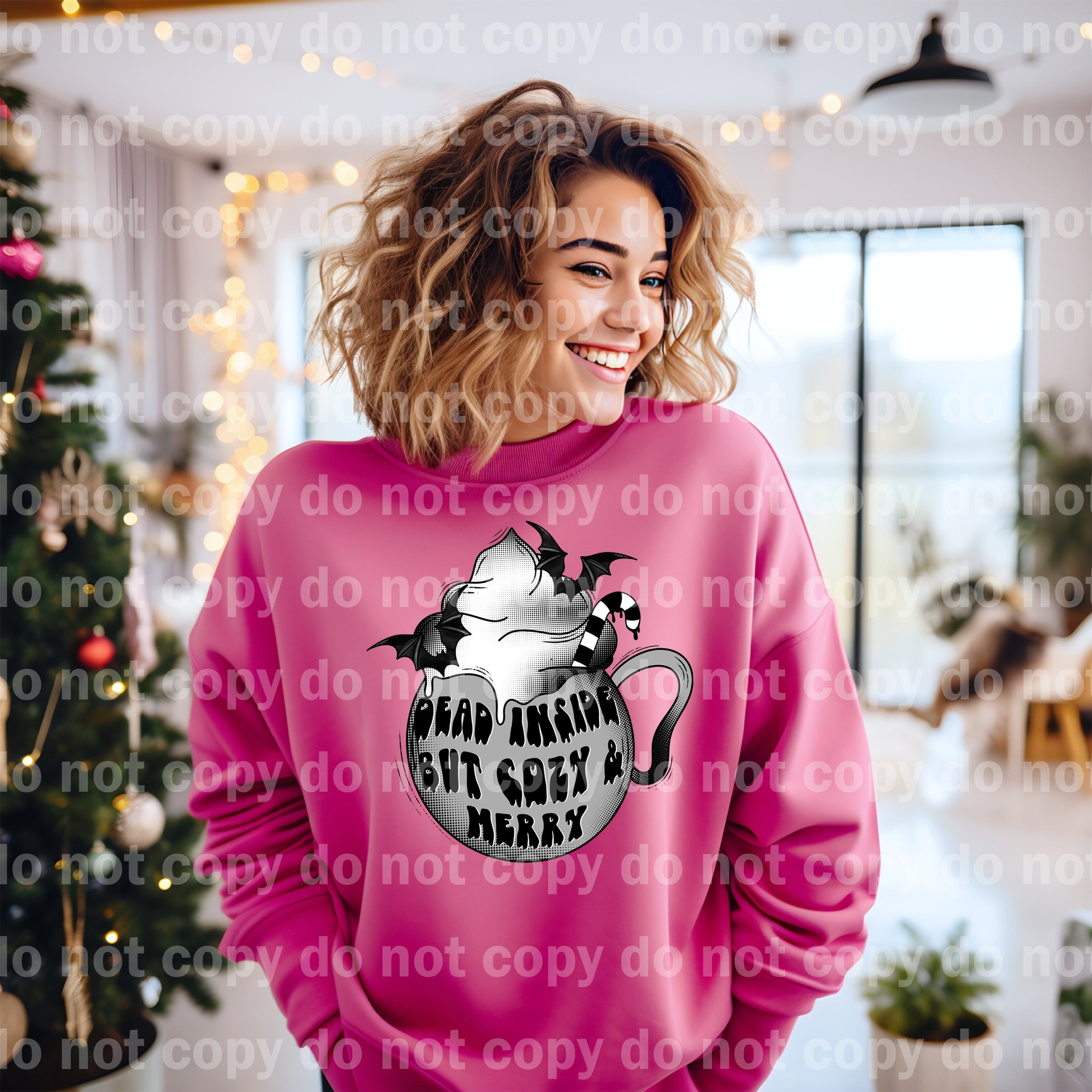 Dead Inside But Cozy And Merry Dream Print or Sublimation Print ...
