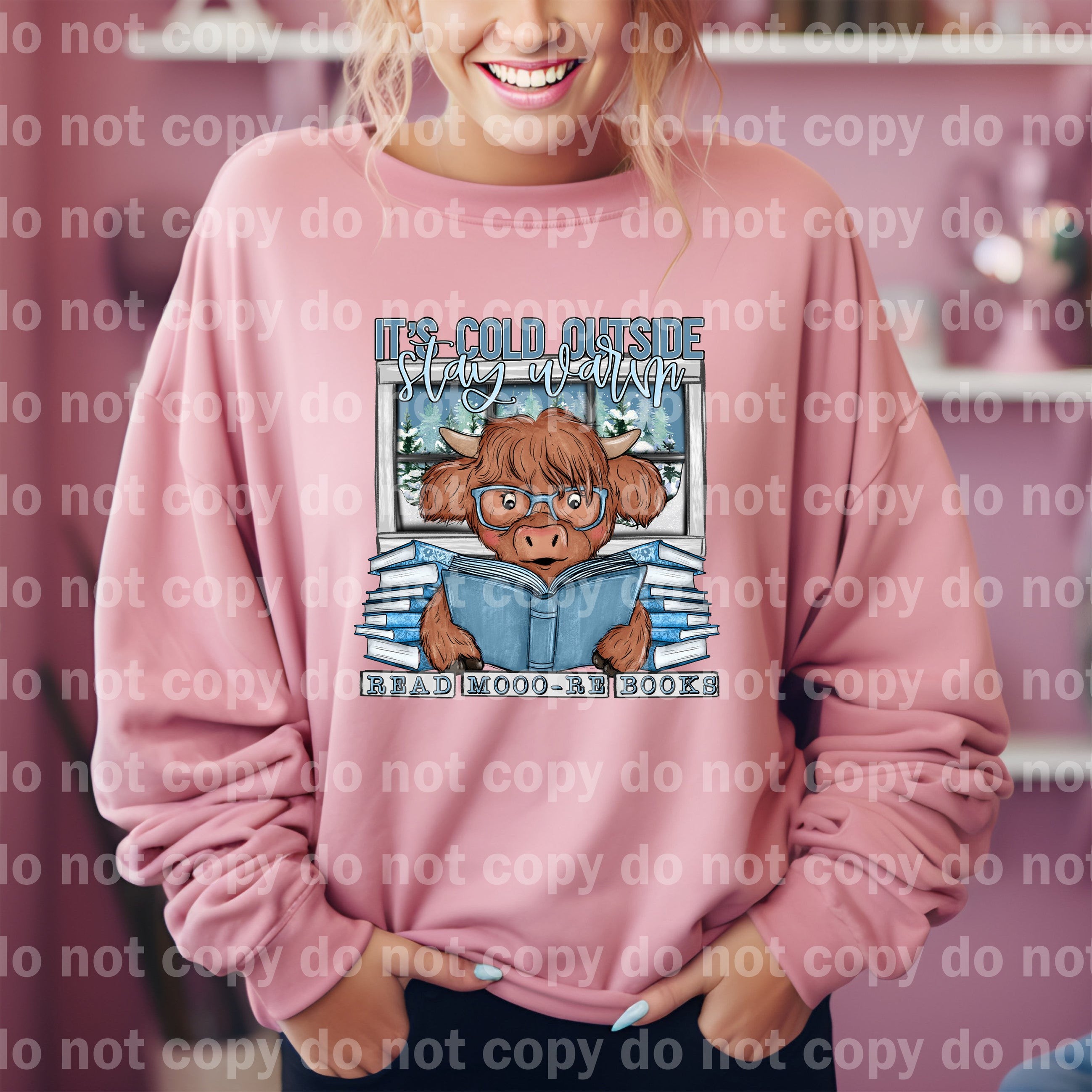 Its Cold Outside Stay Warm Read Mooore Books Dream Print or Sublimatio ...