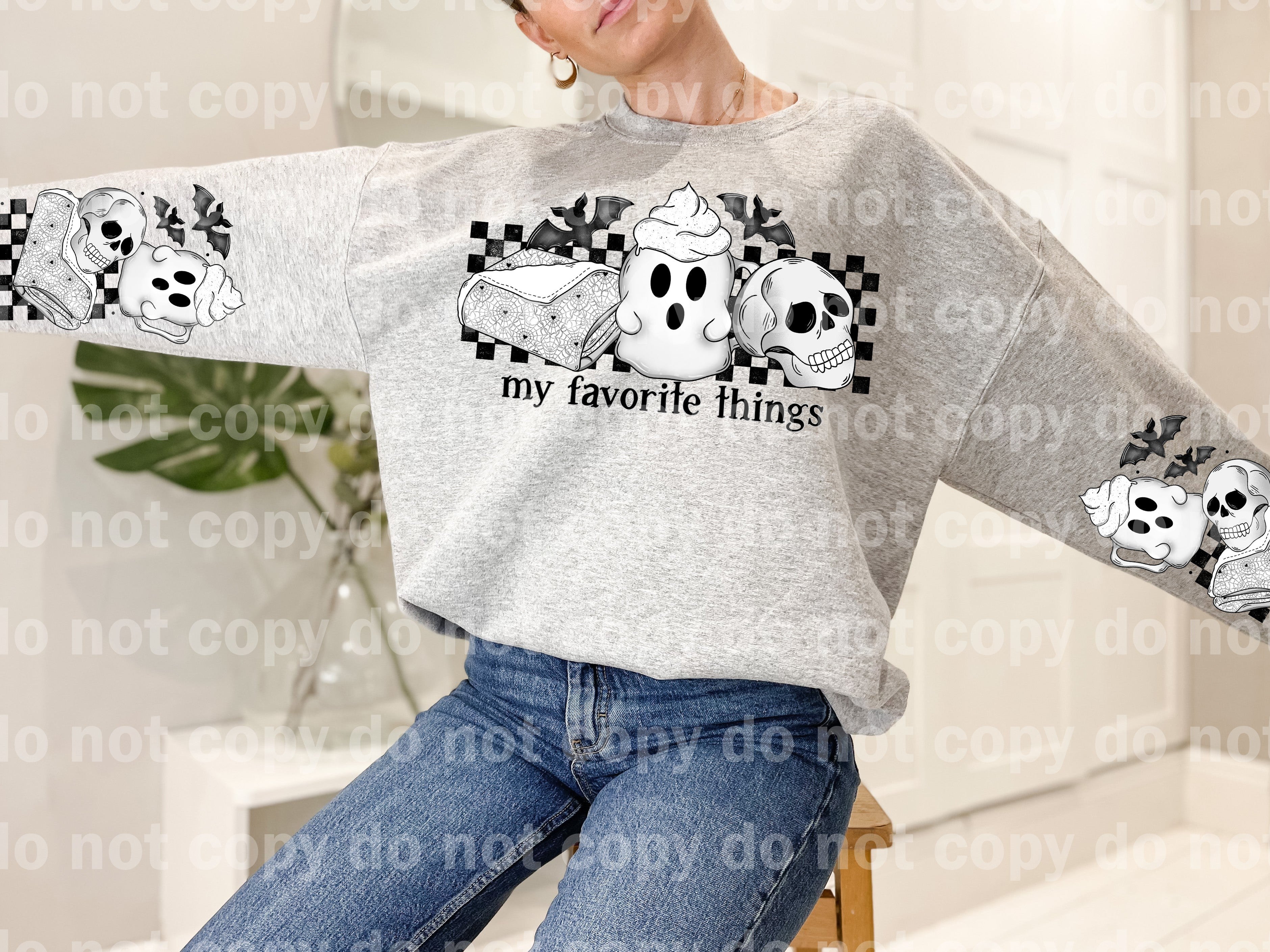 My Favorite Things Halloween with Optional Two Rows Sleeve Designs Dre ...