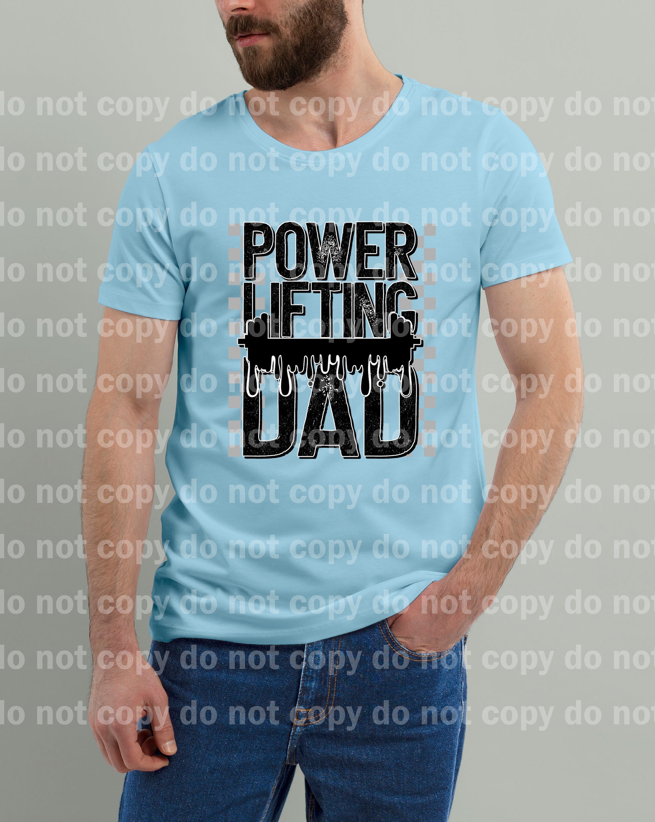 Power Lifting Dad Drippy Dumbbell Dream Print or Sublimation Print ...