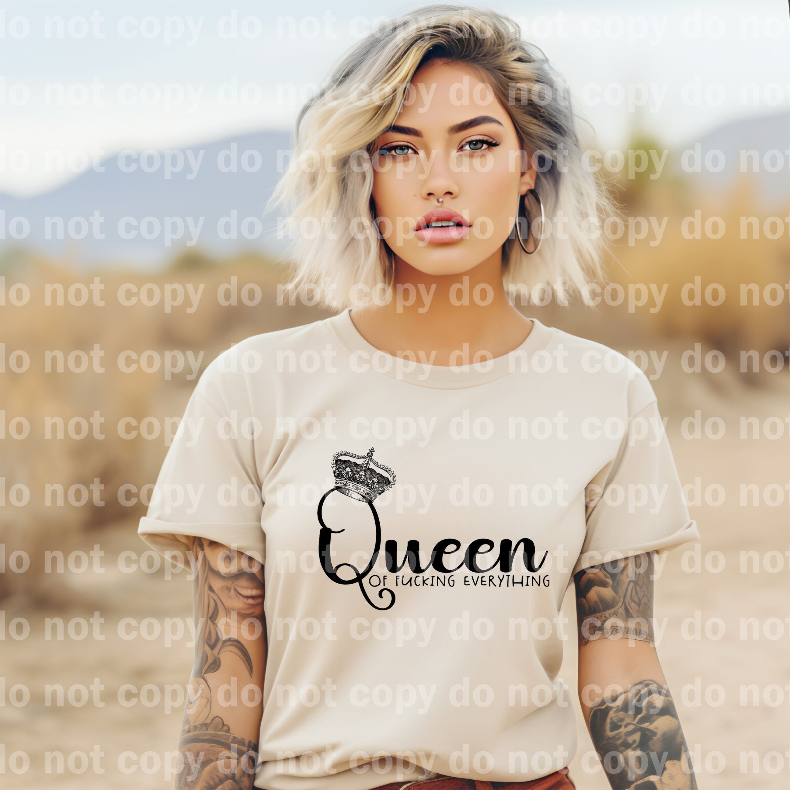 Queen of Fucking Everything with Crown Dream Print or Sublimation Prin ...