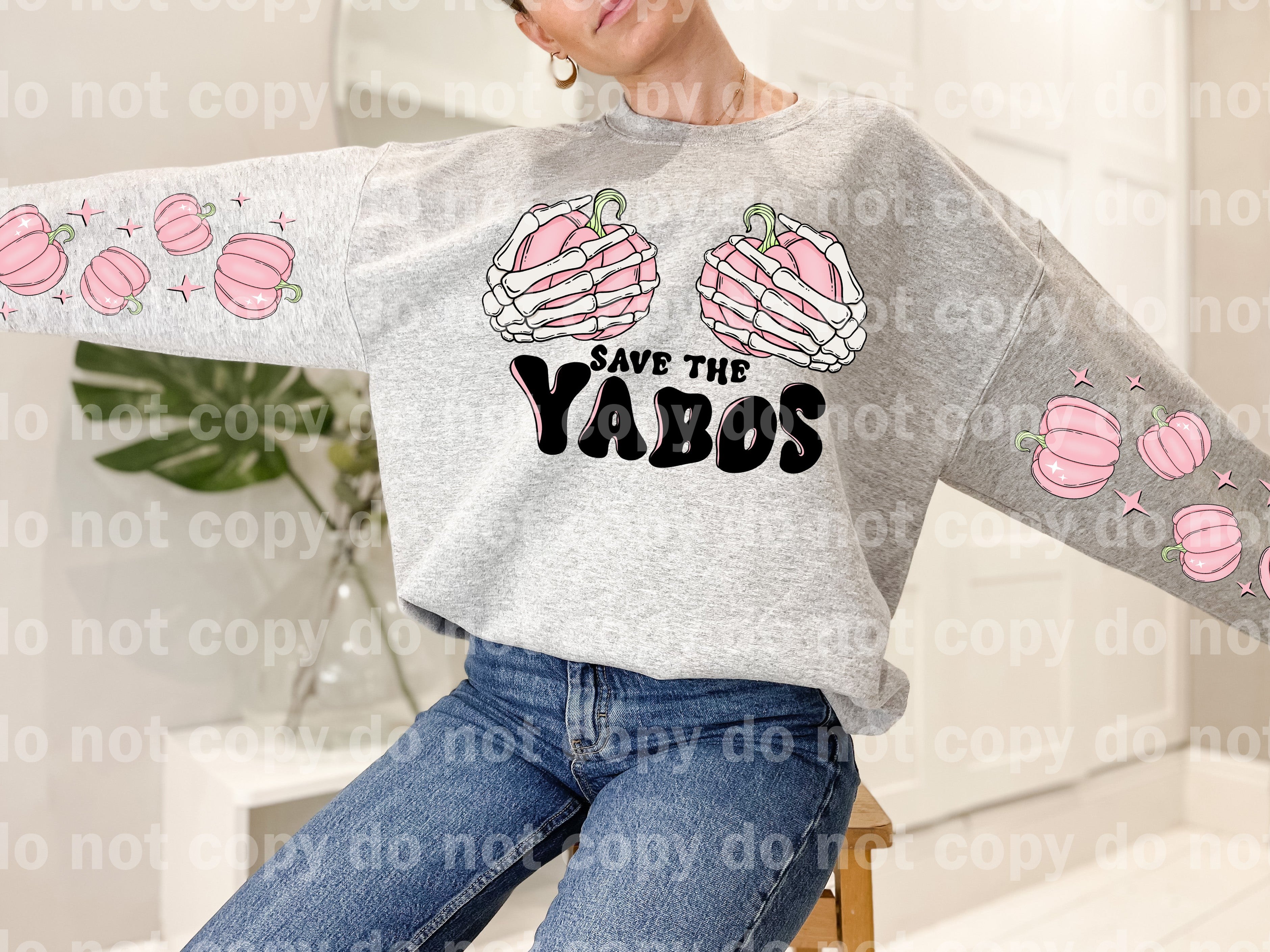 Save The Yabos with Optional Two Rows Sleeve Designs Dream Print or Su ...