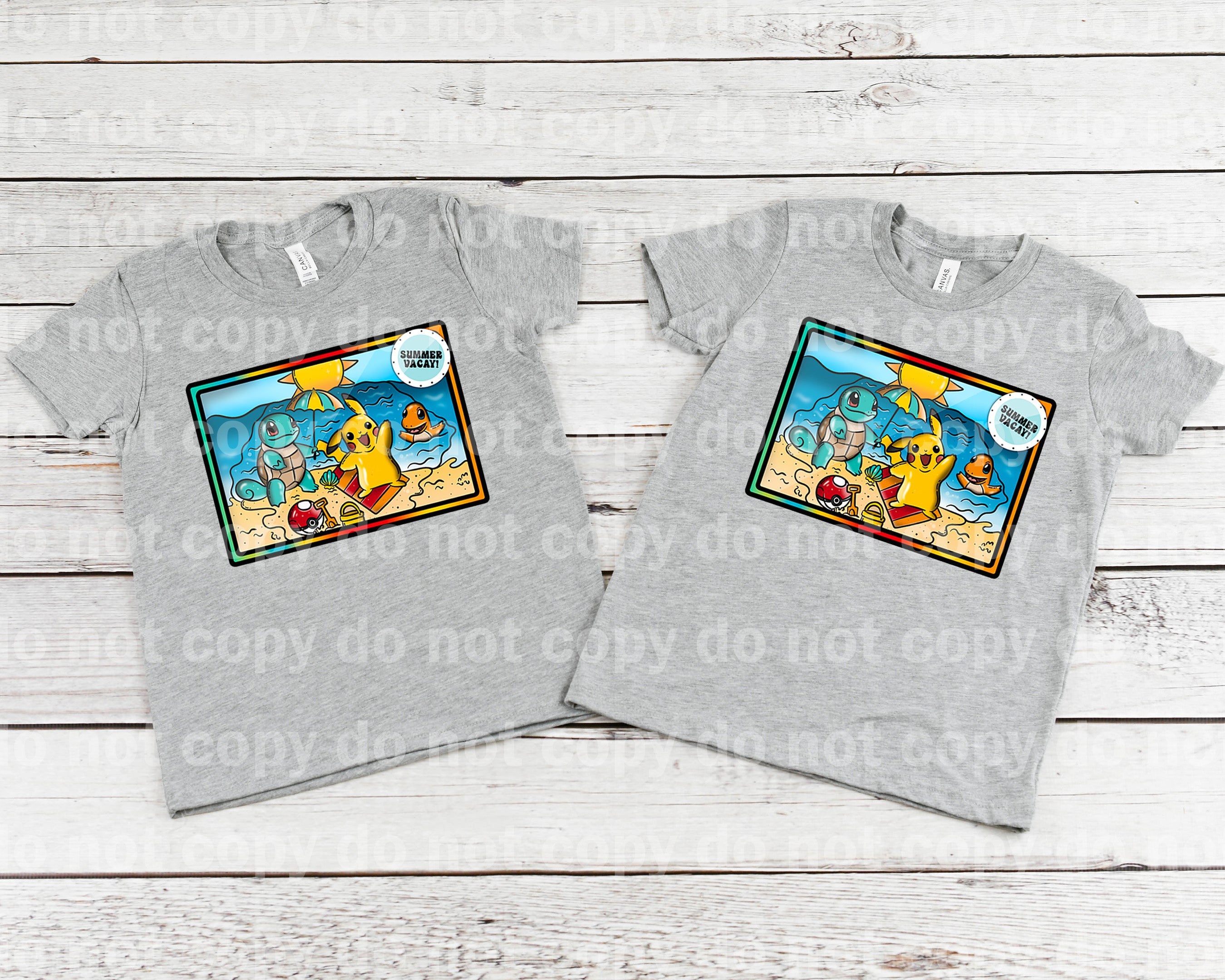 Summer Vacay Pocket Monsters Frame – Puttin on the Printz