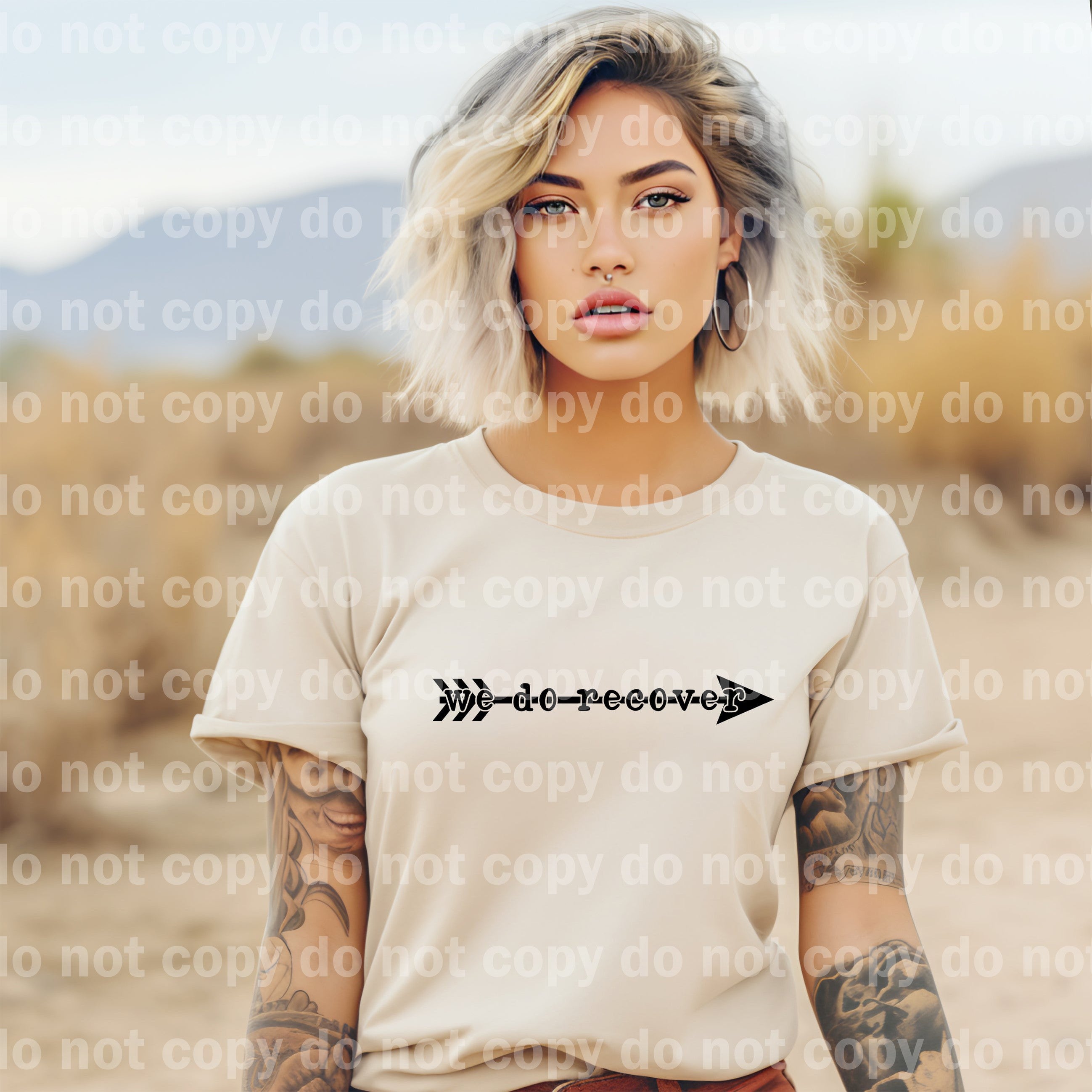 We Do Recover Arrow Black/White Dream Print or Sublimation Print ...