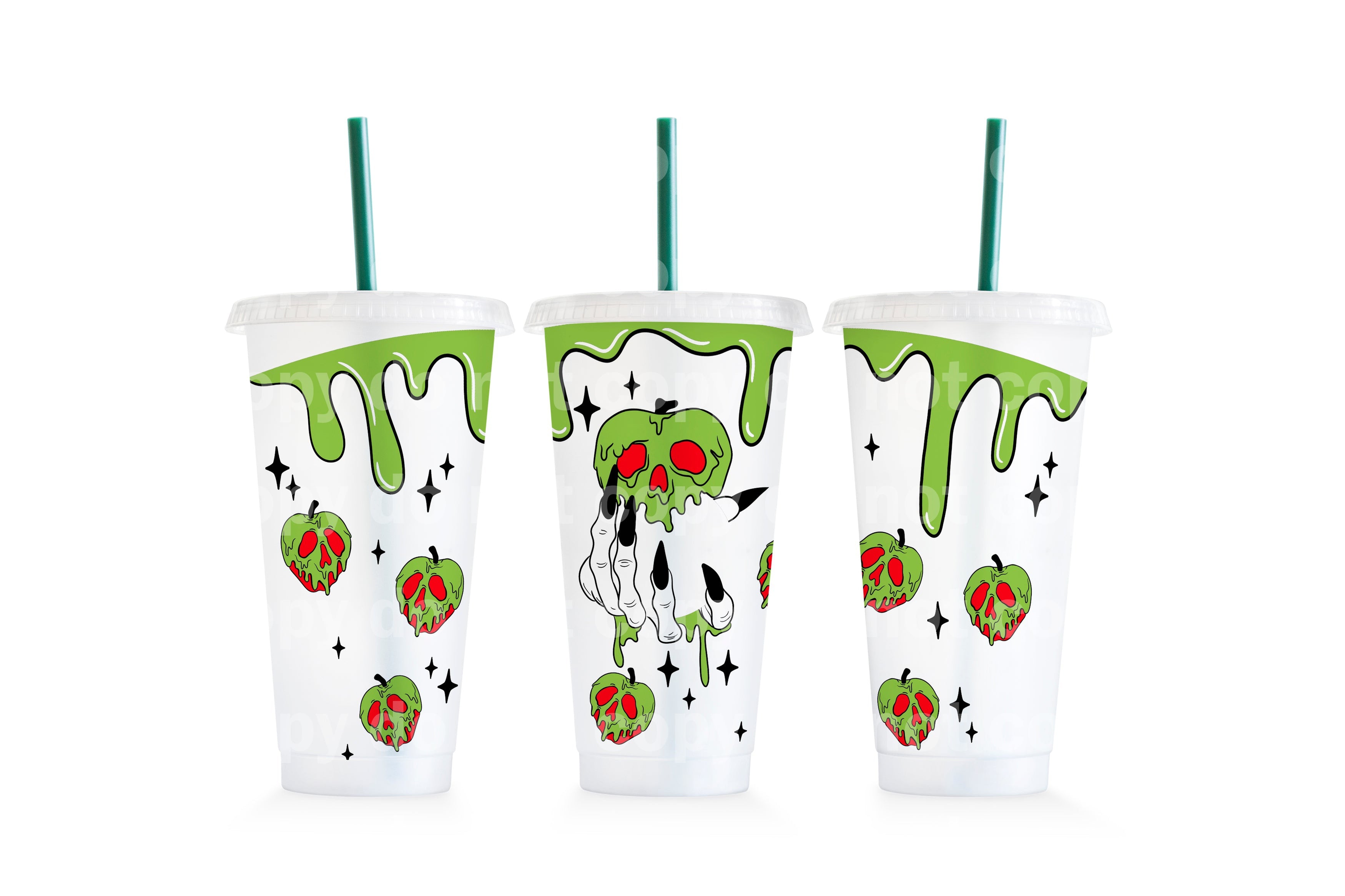 Poisoned Apple Drippy Cup Wrap 24oz Cold Cup Wrap – Puttin on the Printz