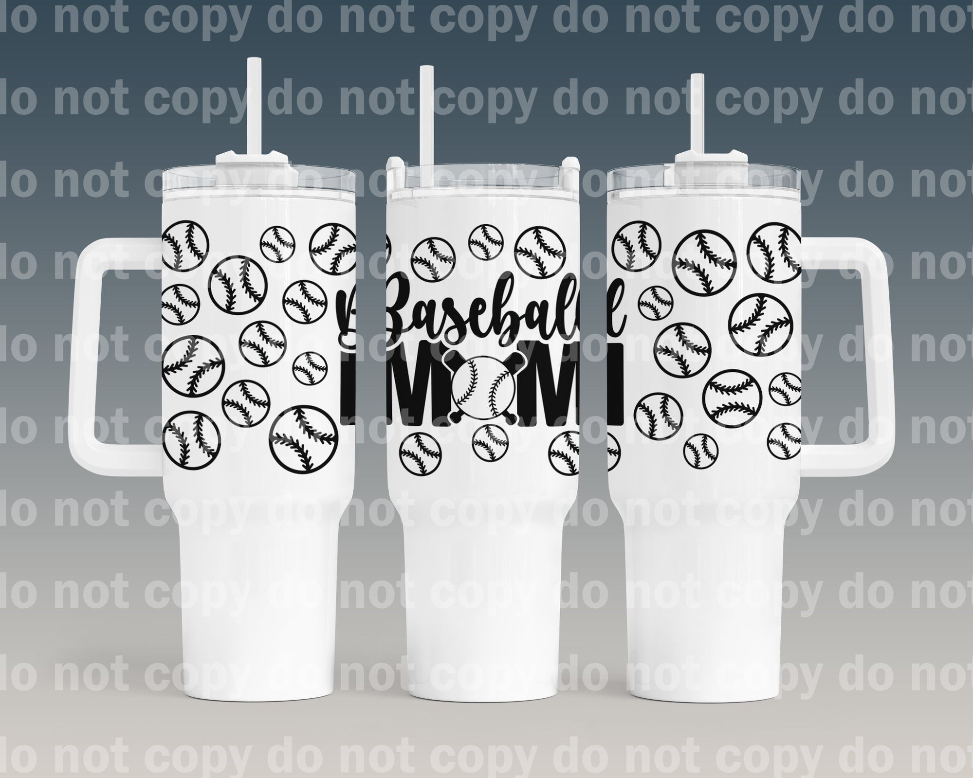 Baseball Mom Cup Wrap 40oz Cup Wrap with Matching Handle Print – Puttin ...