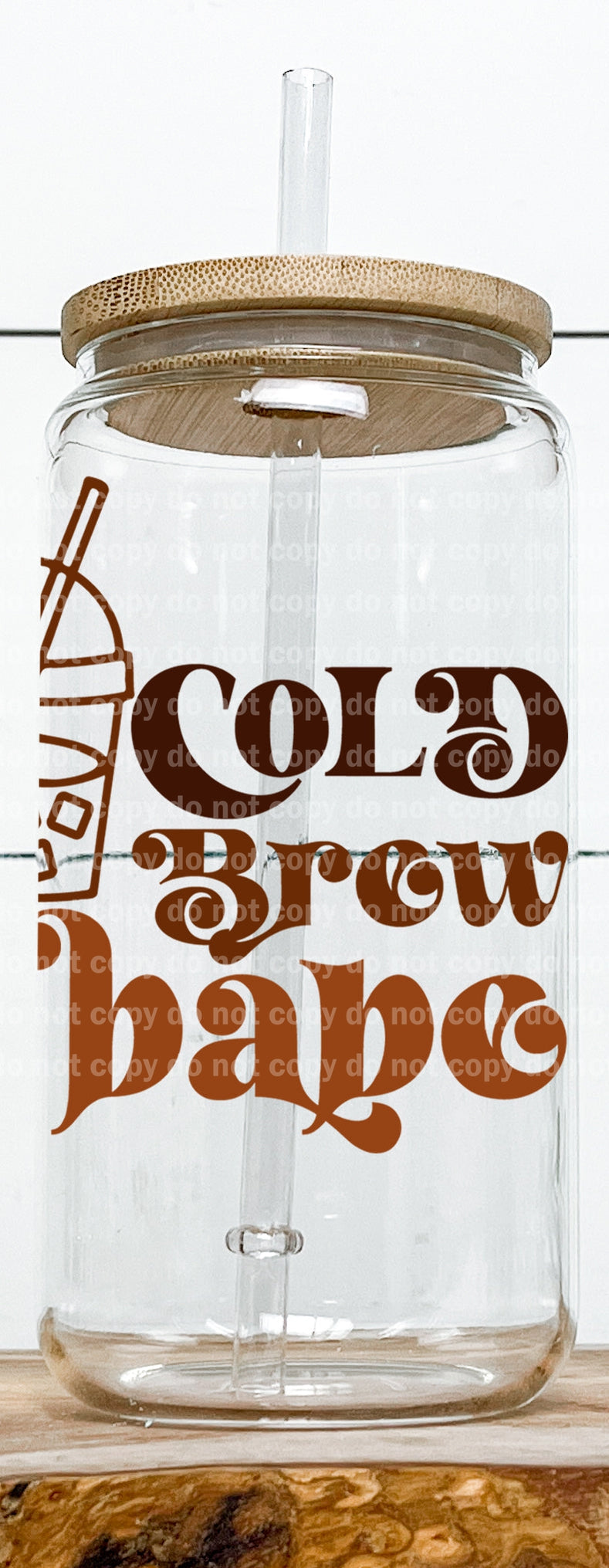 Cold Brew Babe Decal 3.5 x 3.5 – Puttin on the Printz