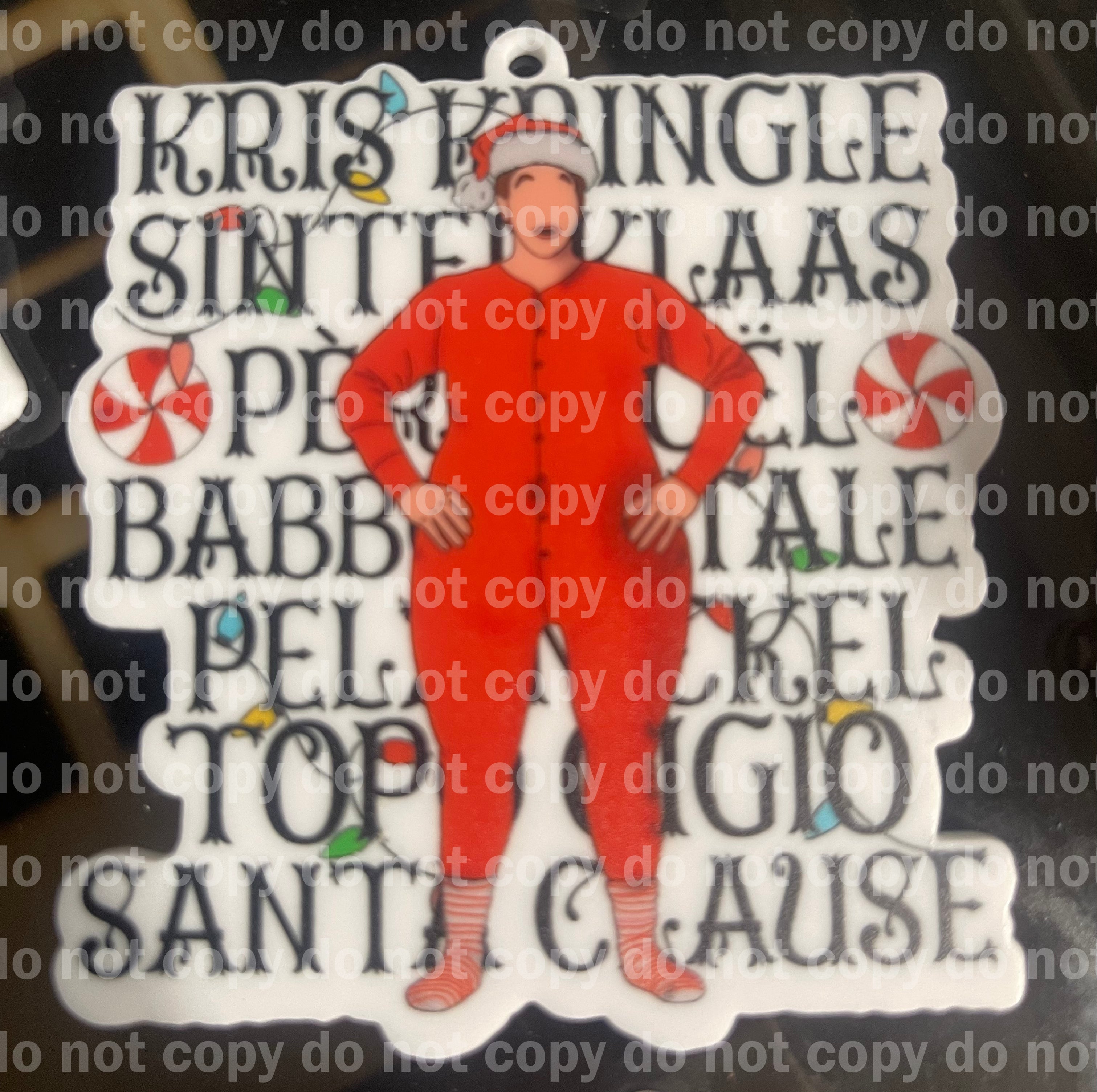 The Santa Clause inspired Kris Kringle Christmas ornament uv print and ...