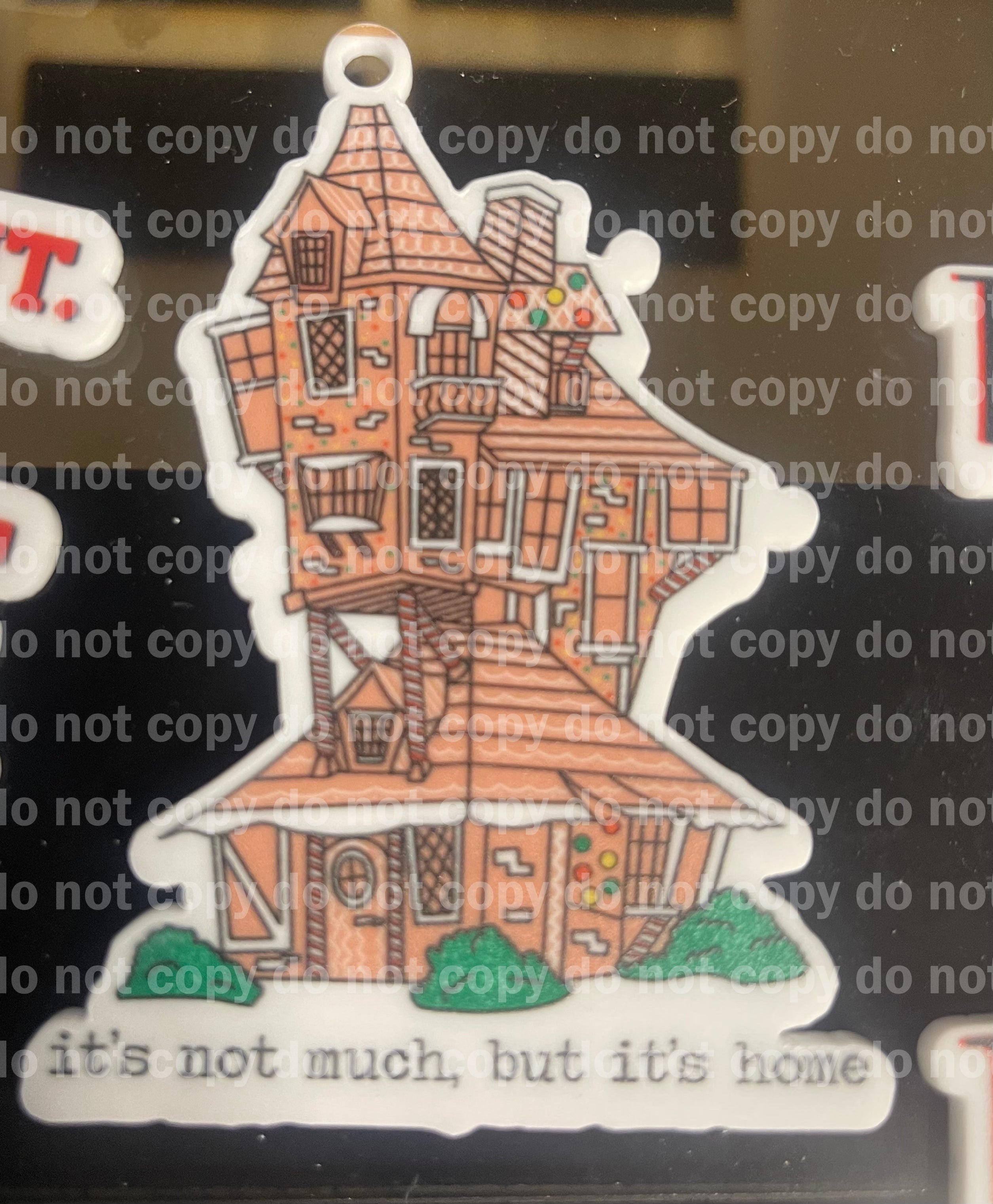 It's not much but it's home gingerbread house Christmas ornament uv pr ...