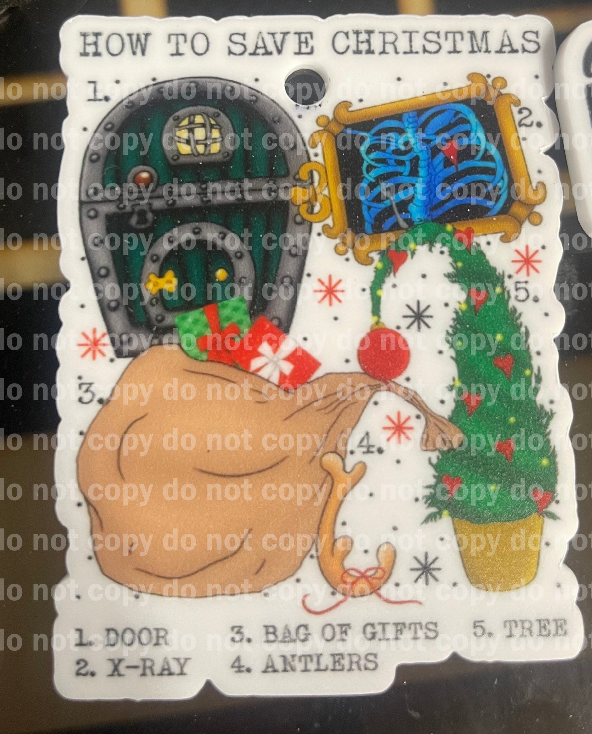 How to save Christmas inspired chart max antler heart x-ray lair door ...