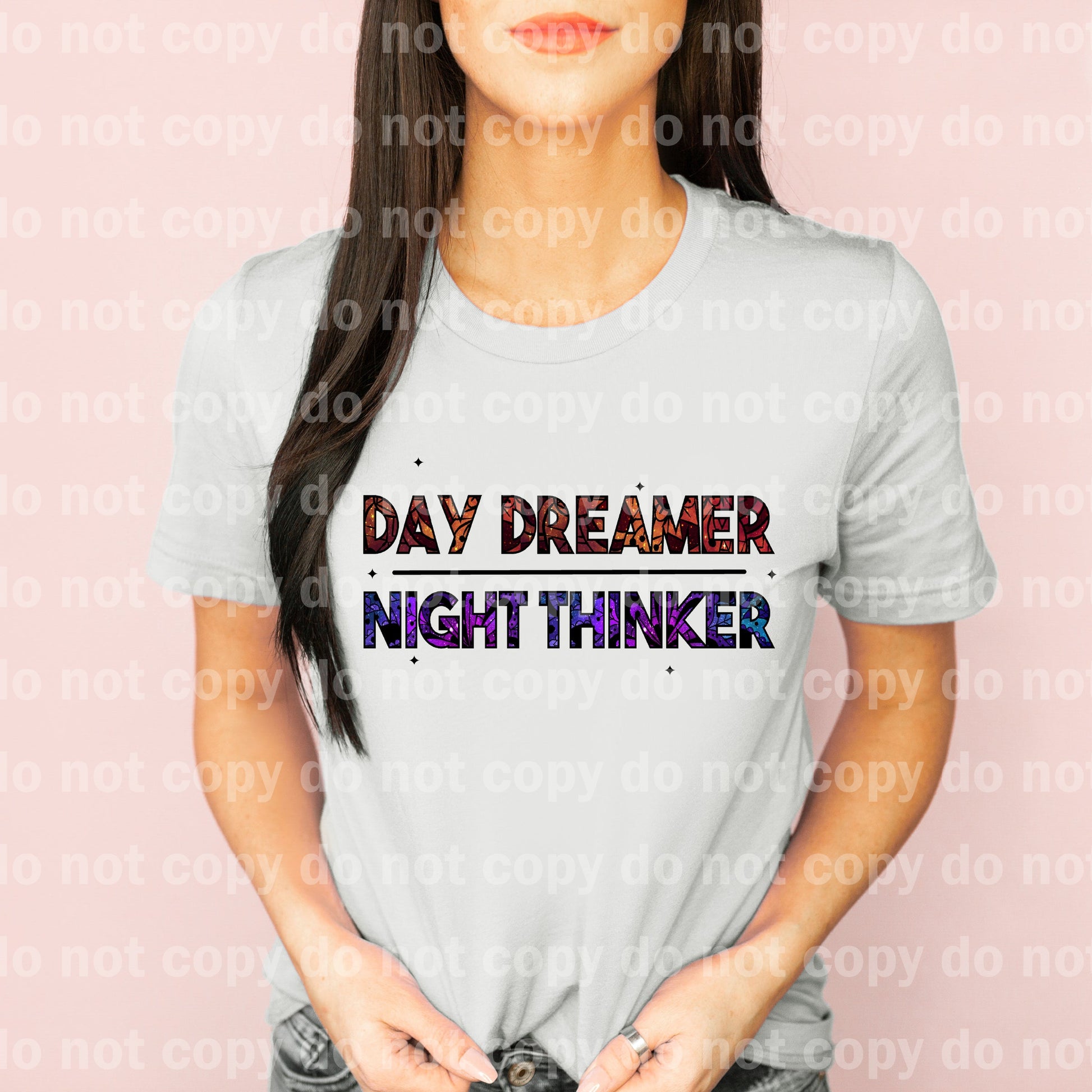 Day Dreamer Night Thinker Full Color/One Color Dream Print or Sublimat ...