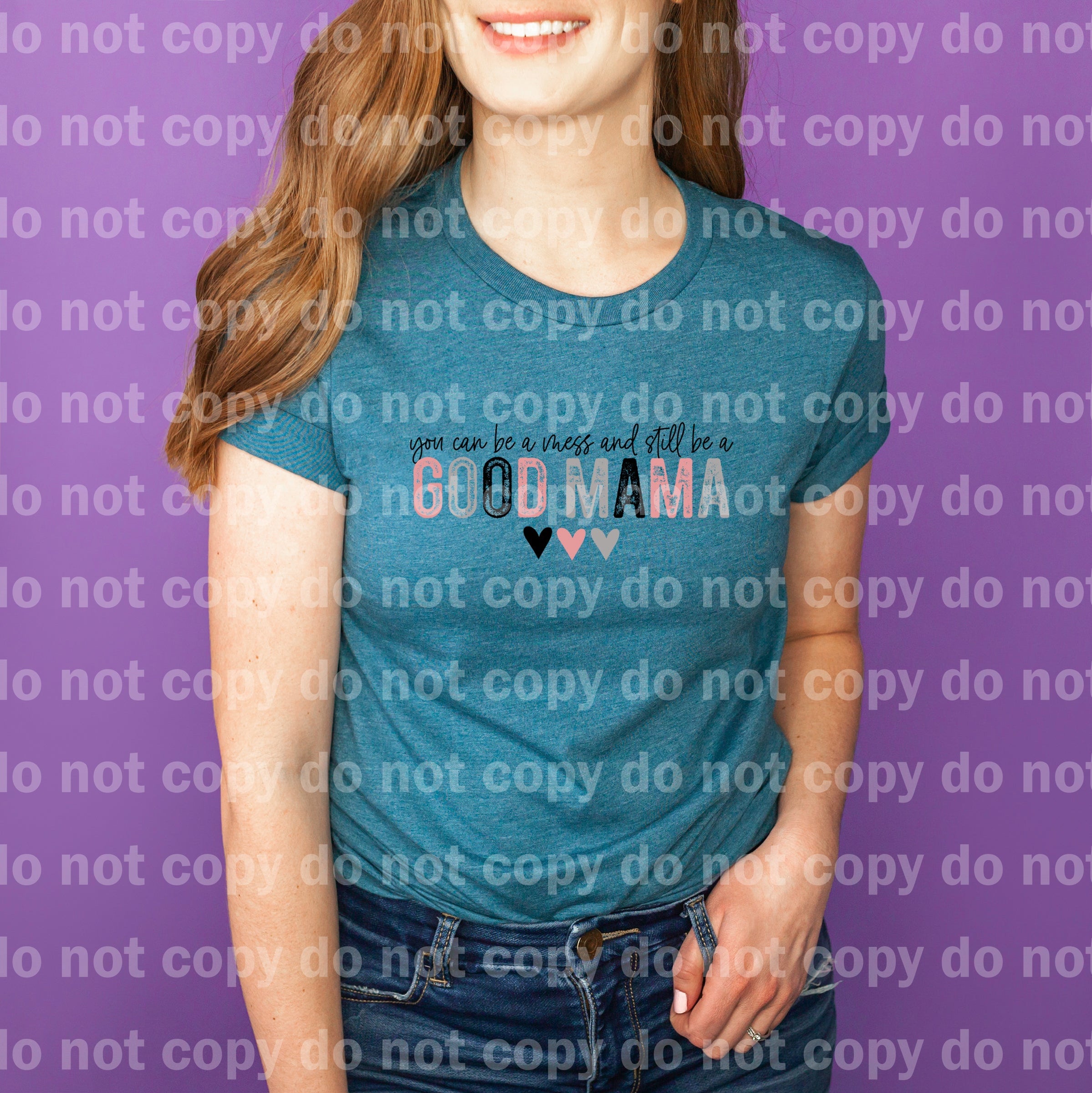 You Can Be A Mess And Still Be A Good Mama Black Pink Dream Print or S ...