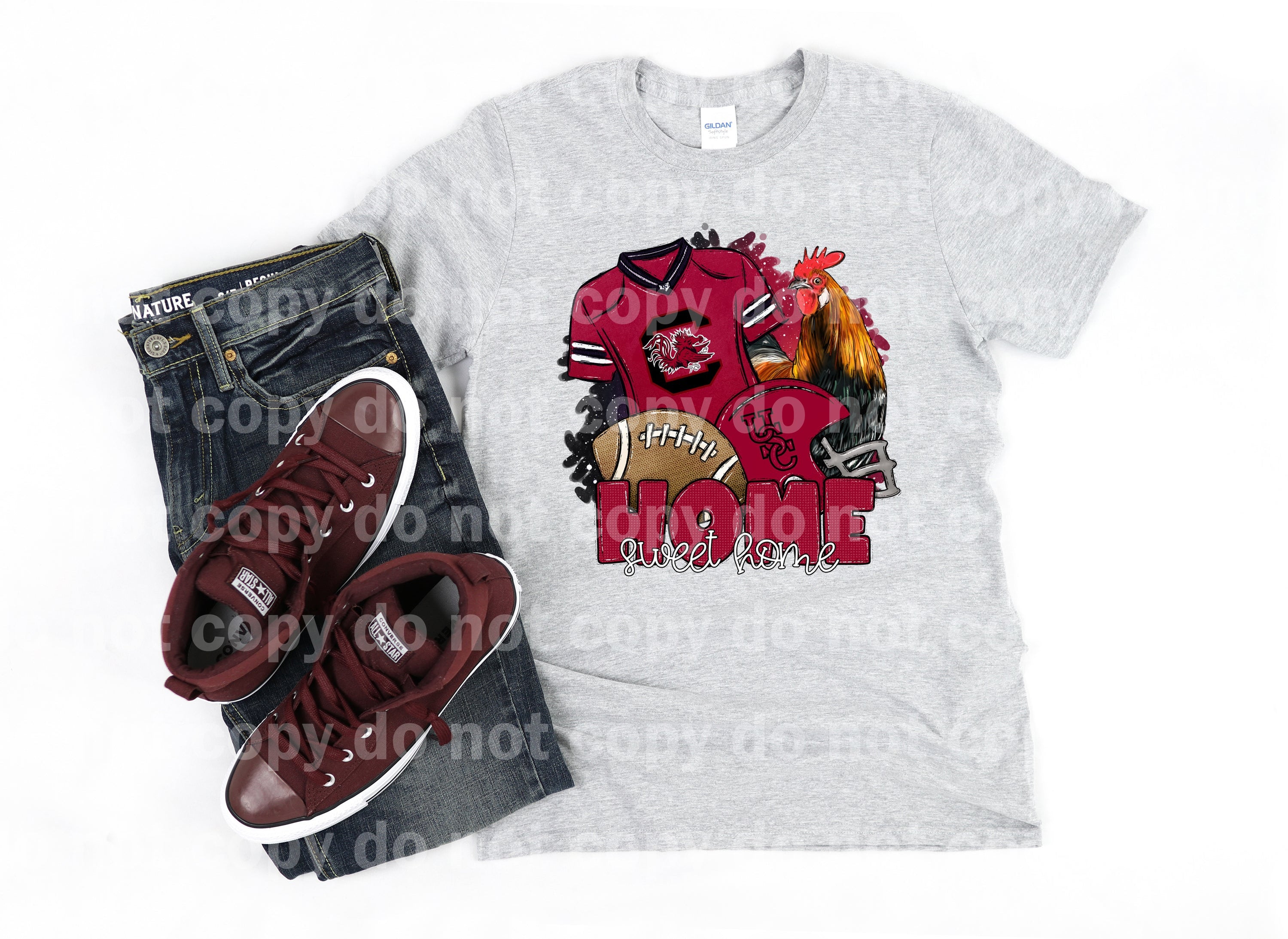 Home Sweet Home Football Rooster Dream Print or Sublimation Print ...