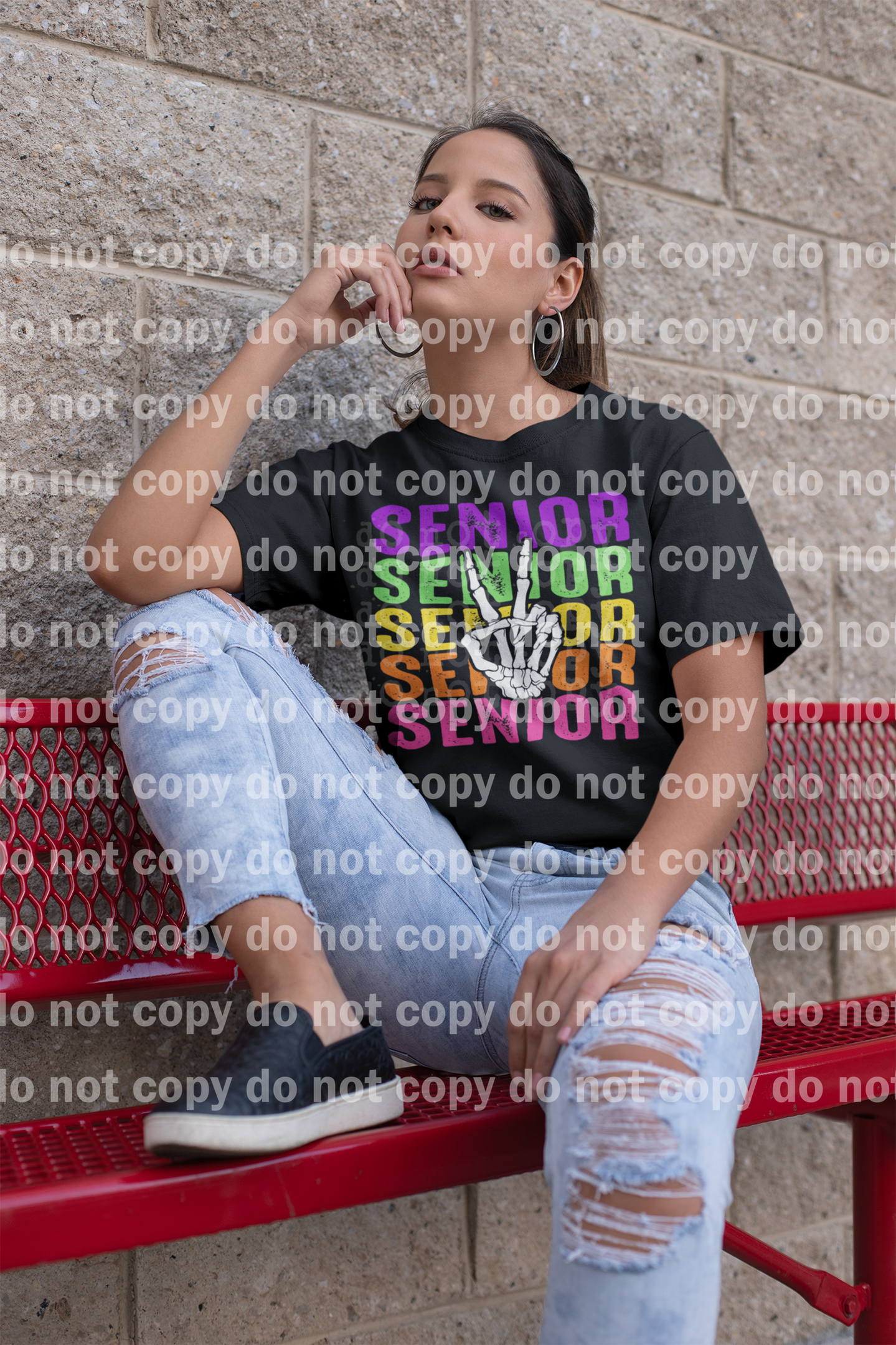 Senior Skellie Hand Full Color/One Color Dream Print or Sublimation Pr ...