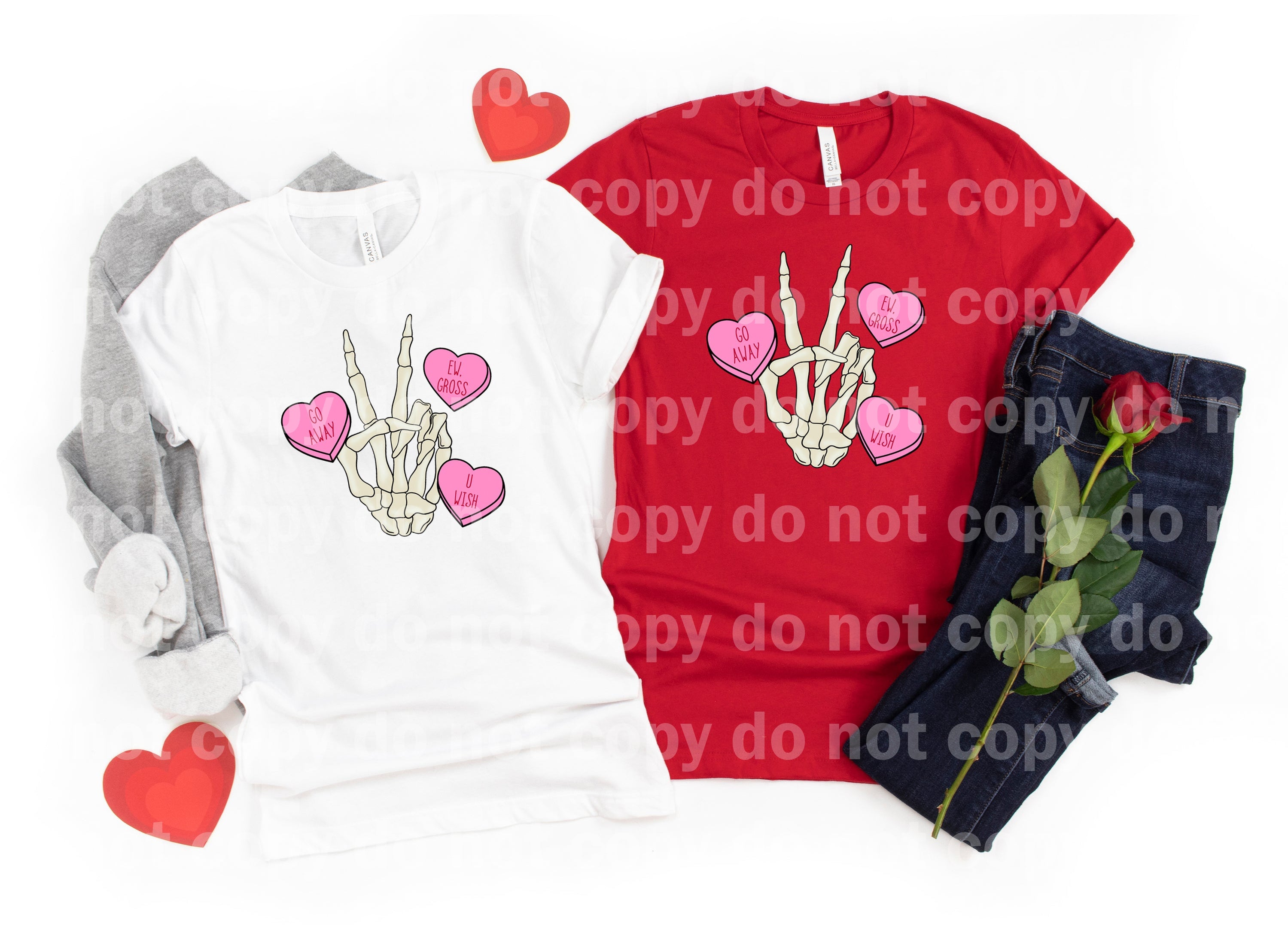 Peace Skellie Hand Full Color/One Color Dream Print or Sublimation Pri ...