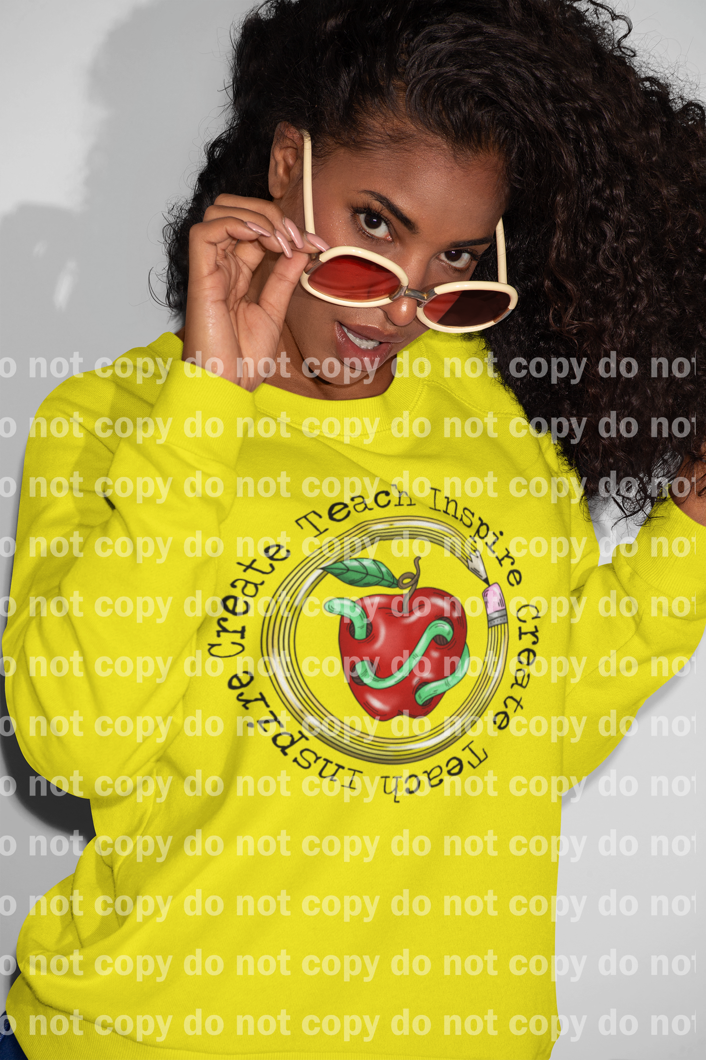 Teach Inspire Create Apple Dream Print or Sublimation Print – Puttin on ...