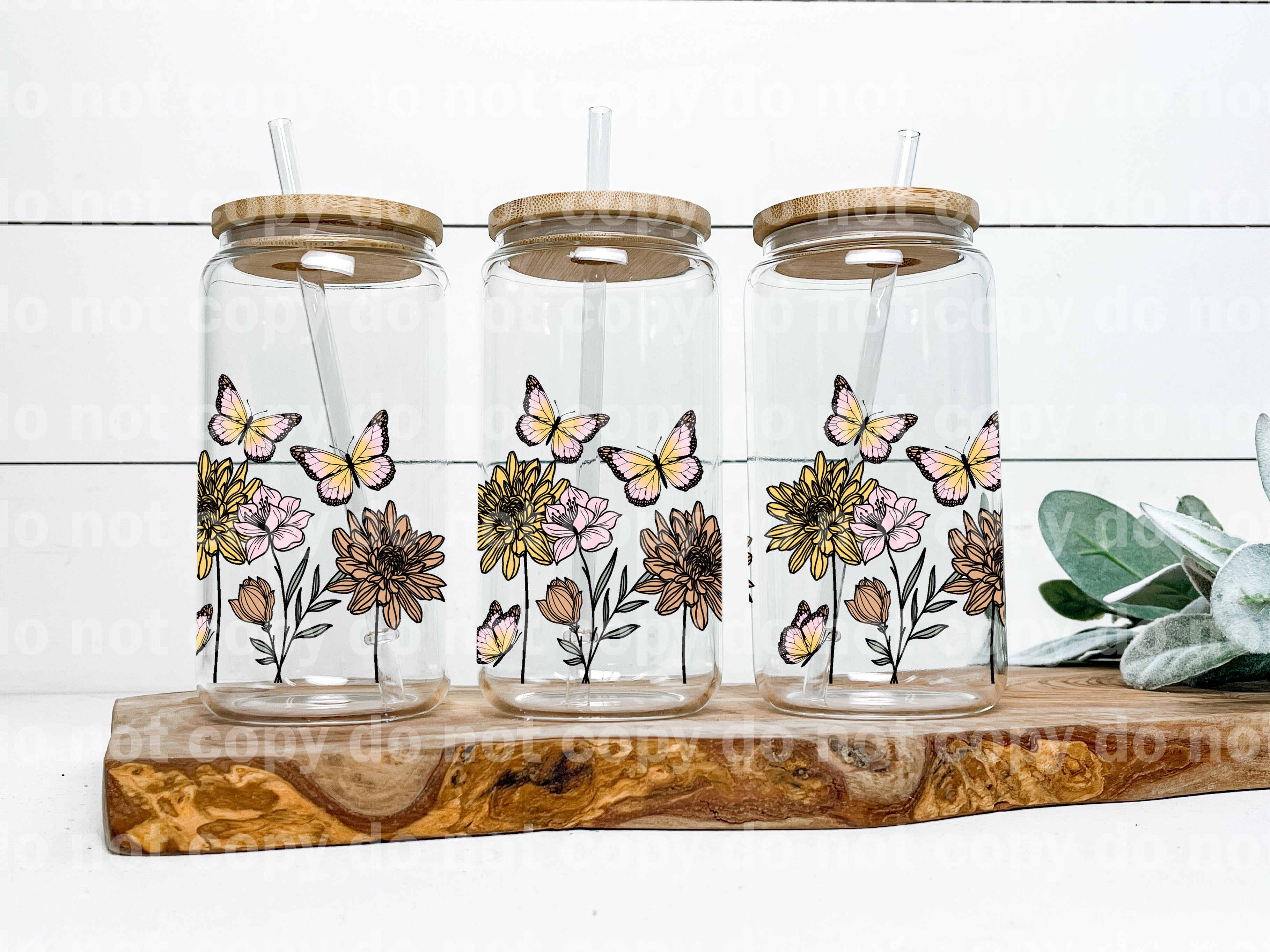 Wildflowers And Butterflies 16oz Cup Wrap and Pen Wrap – Puttin on the ...